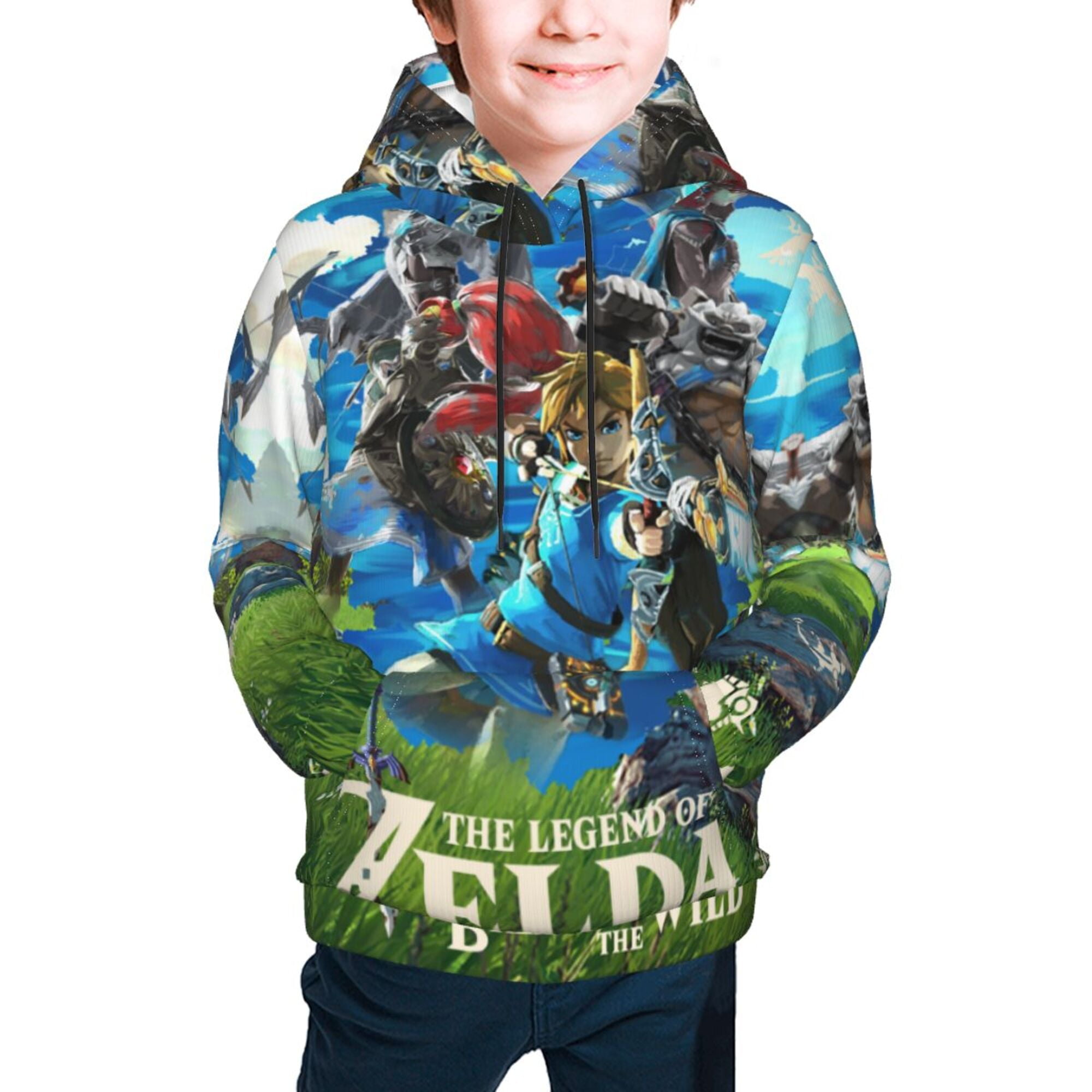 Kids Legend Of Zelda Pullover Hoodie With Pocket 3d Printed Novelty ...