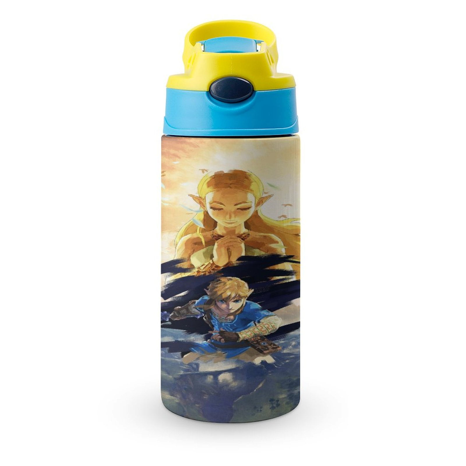 Kids Legend Of Zelda Water Bottle with Straw Vacuum Insulated Stainless ...