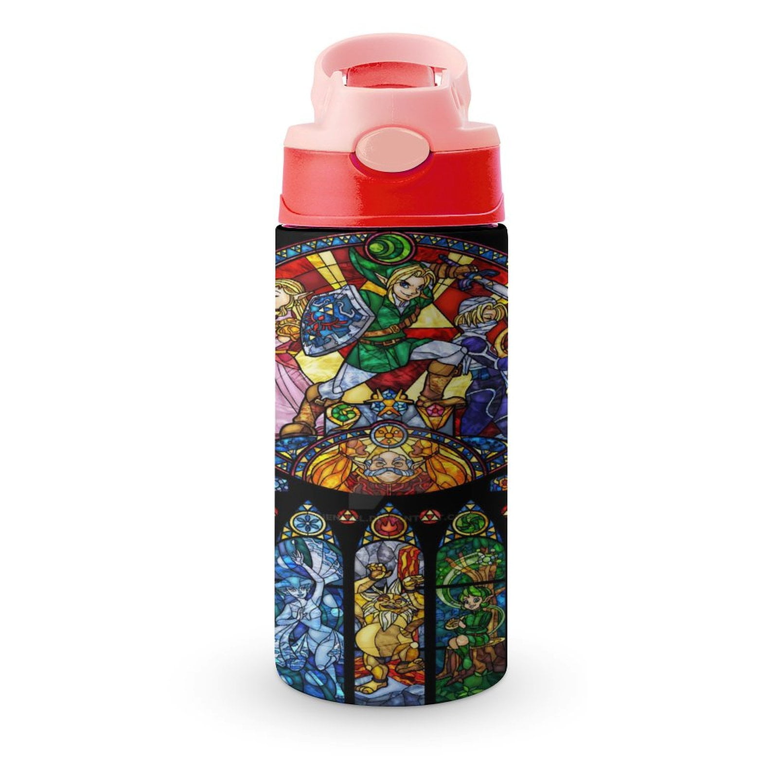 Kids Legend Of Zelda Water Bottle with Straw Vacuum Insulated Stainless ...