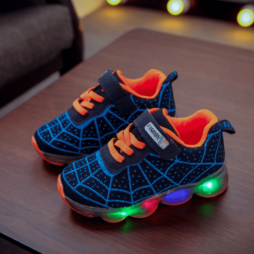 Kids Light Up Sneakers Toddler Boys Girls Luminous Breathable Trainers ...