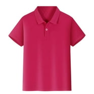 My Bow Polo Pique Short Sleeve T-Shirt, Red, Cotton, Sizes 8 Yrs - 9 ...