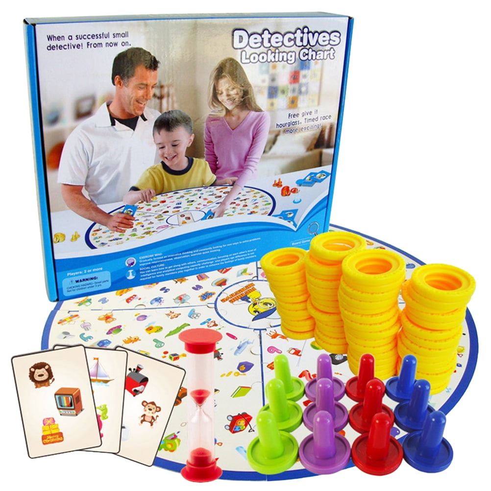 Kids Looking Chart, 1 Set Detectives Looking Chart Children Brain ...
