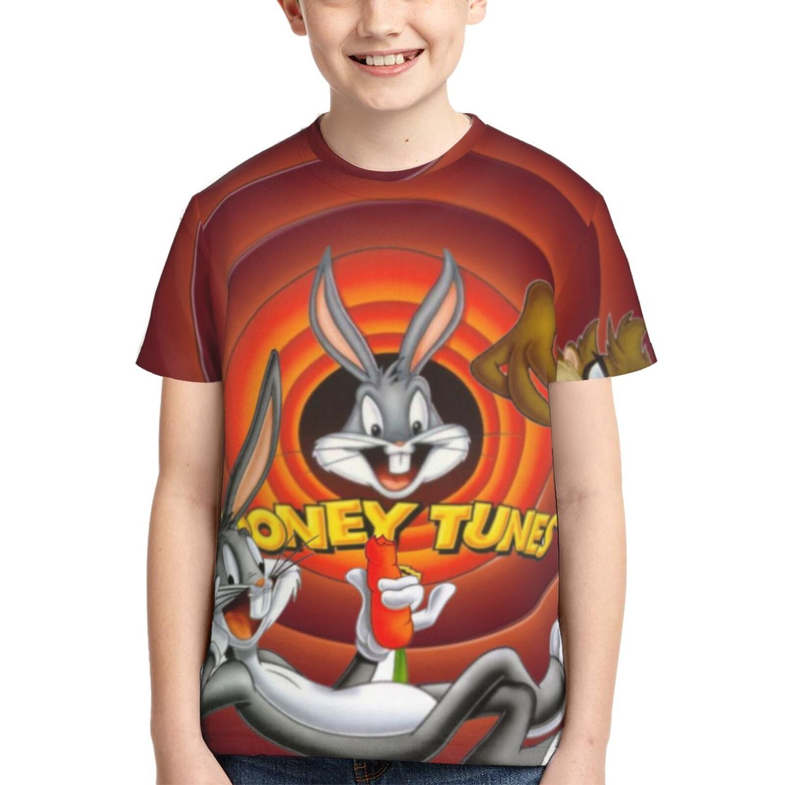 Kids Looney Tunes Cartoons T-Shirt 3d Printed Shirt Short Sleeve Top ...
