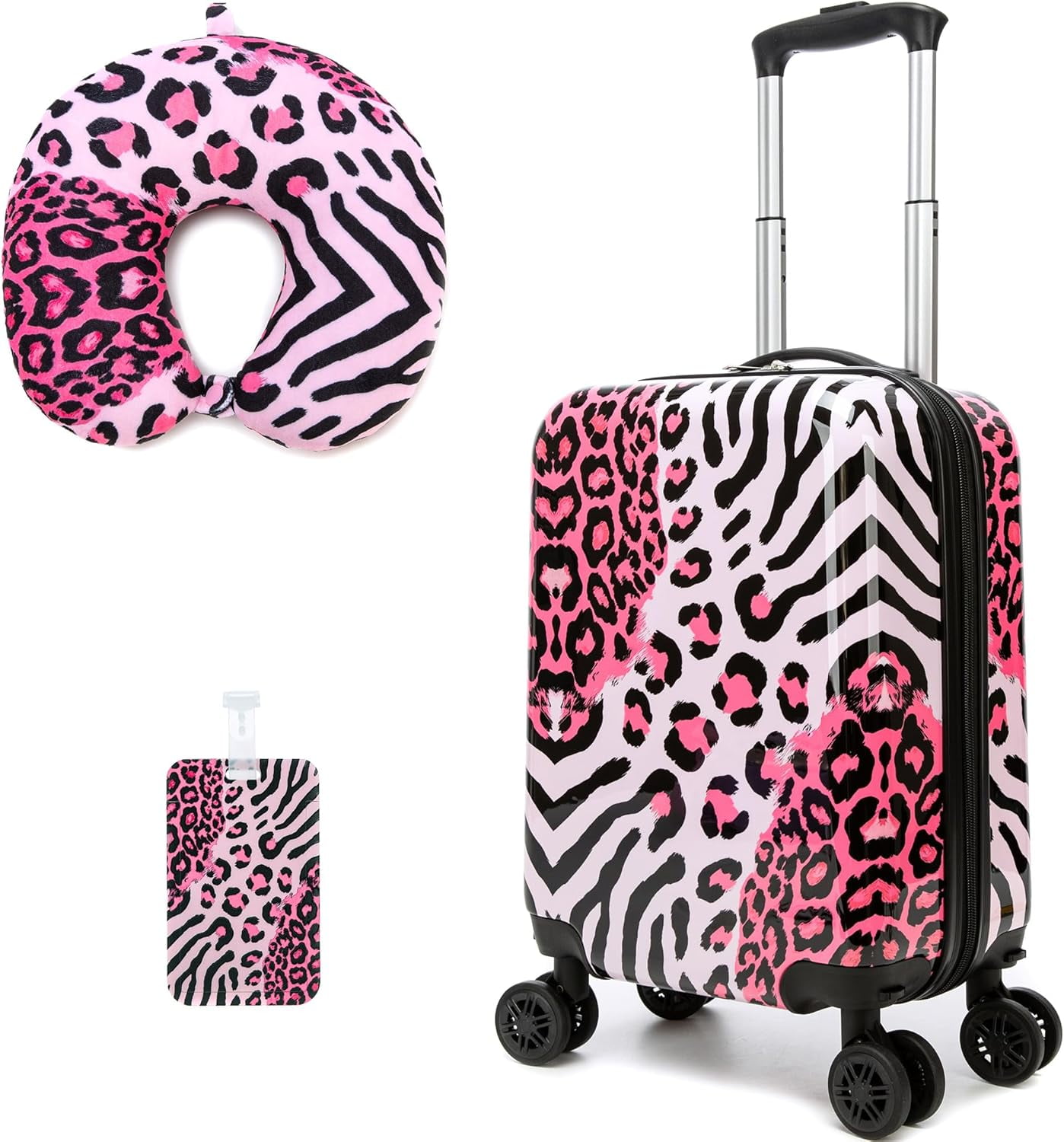 Kids Luggage Sets 5 Piece Suitcases for Girls Women with Wheels ...