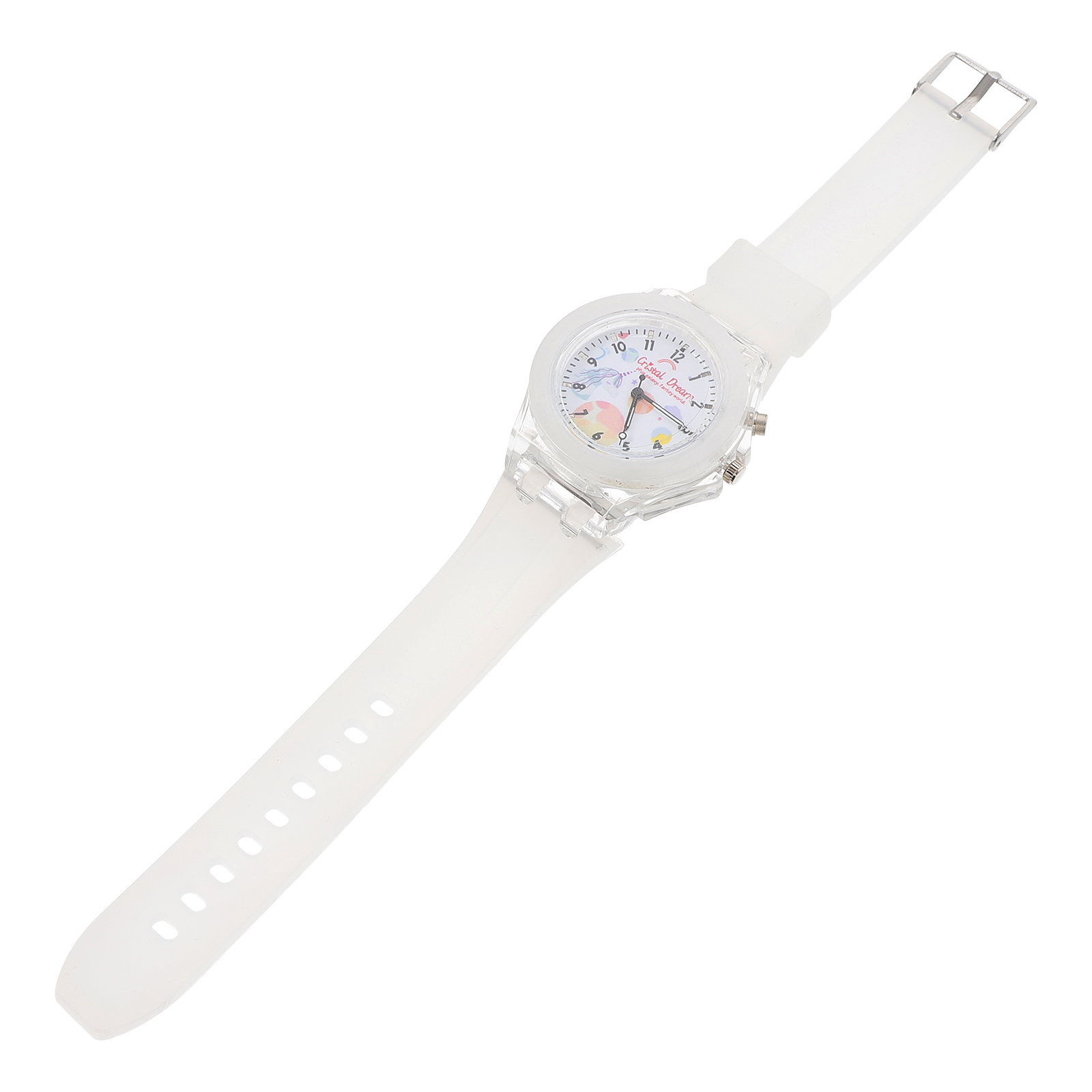 Kids Luminous Watch Watches for Girls Quartz Child Student Silica Gel ...