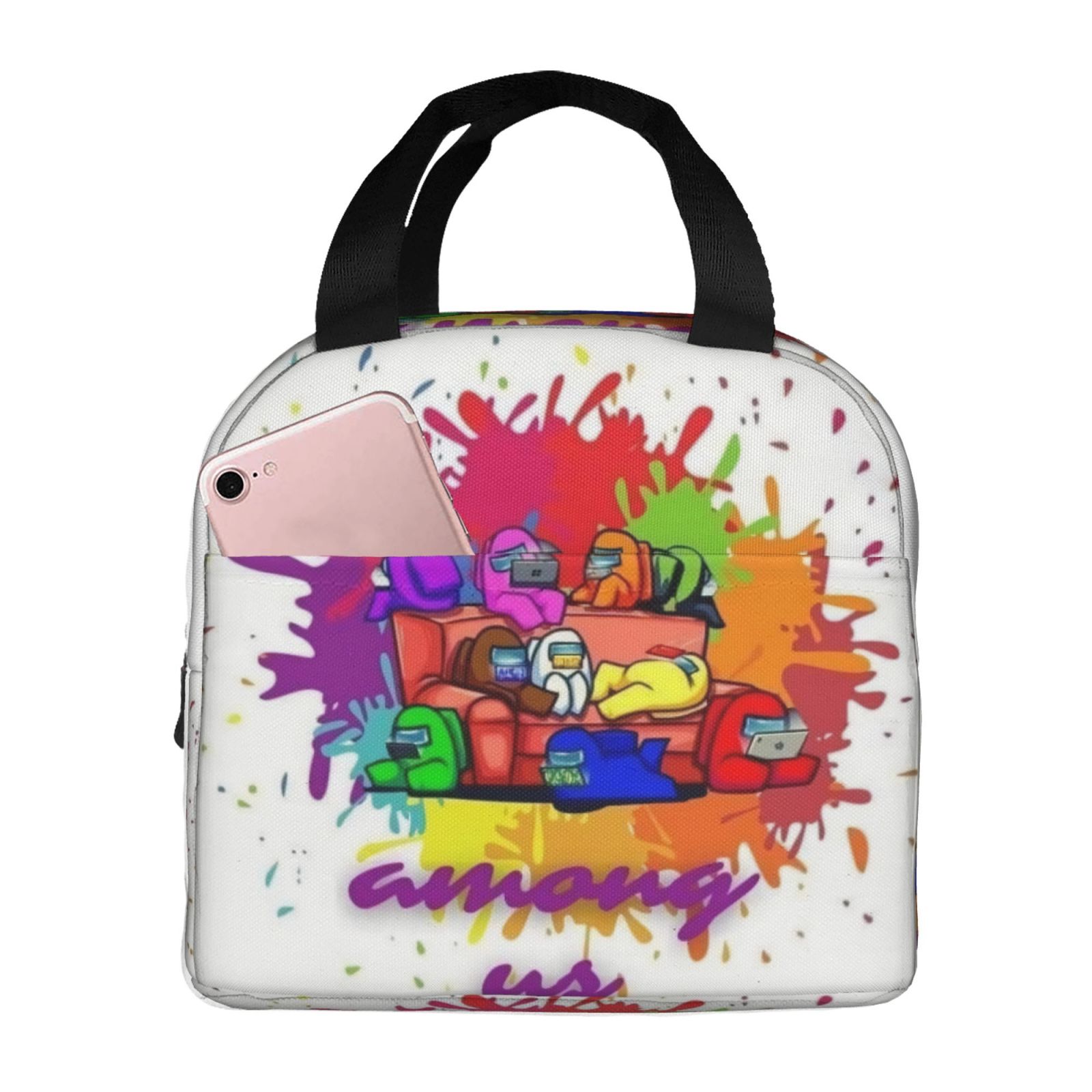 Graffiti Among Us Reusable Insulated Lunch Bag,Lunch Tote with Front ...