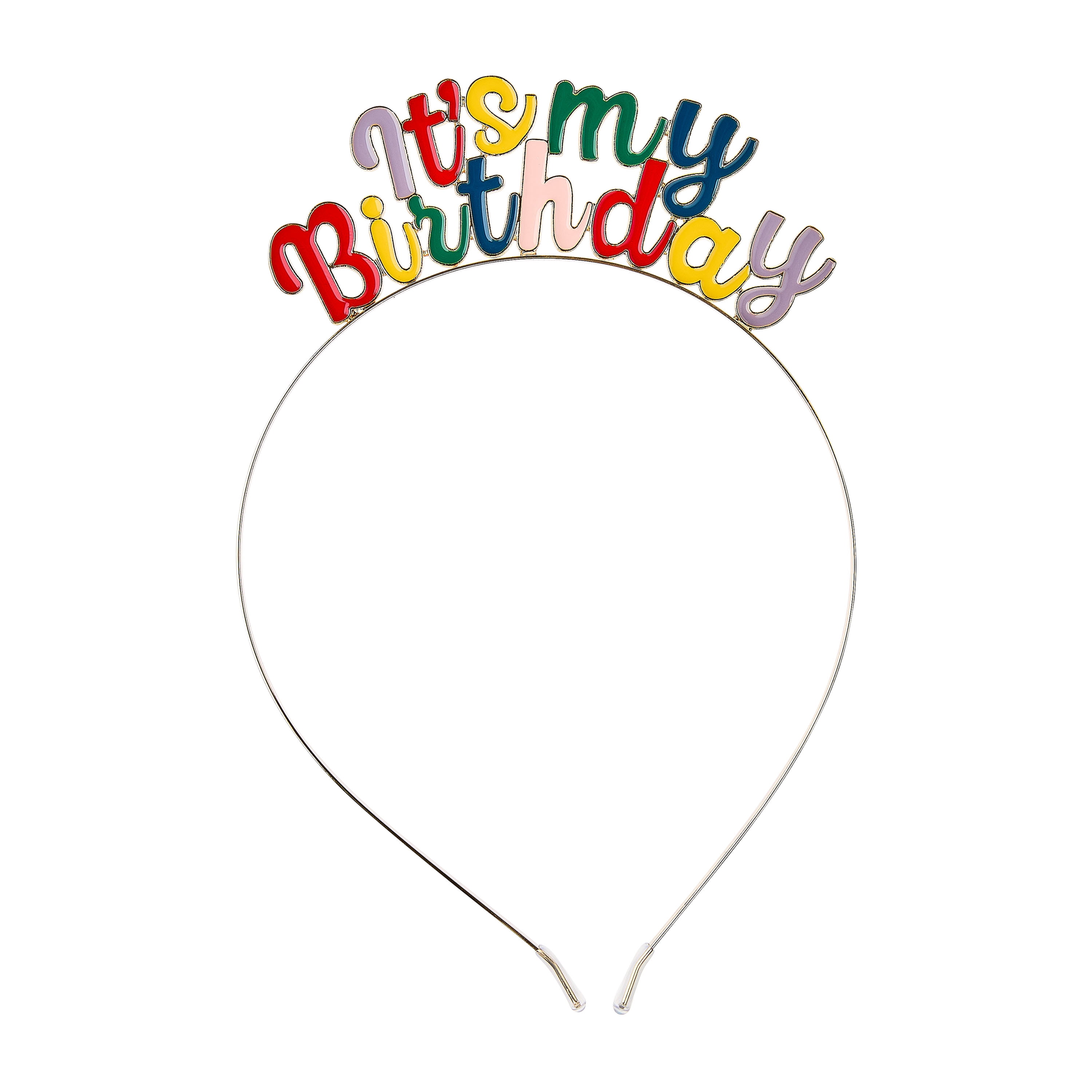 Way To Celebrate Multicolor It's My Birthday Headband Adult One Size ...