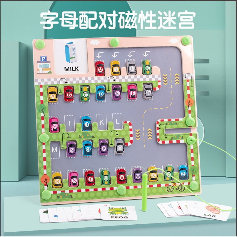 Kids Magnetic Counting Board Wooden Toy Color Recognition Early Math ...