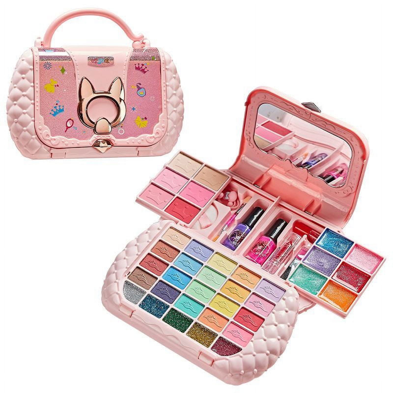 Kids Makeup Kit for Girl Toys, Washable Real Girl Makeup Kit Little ...