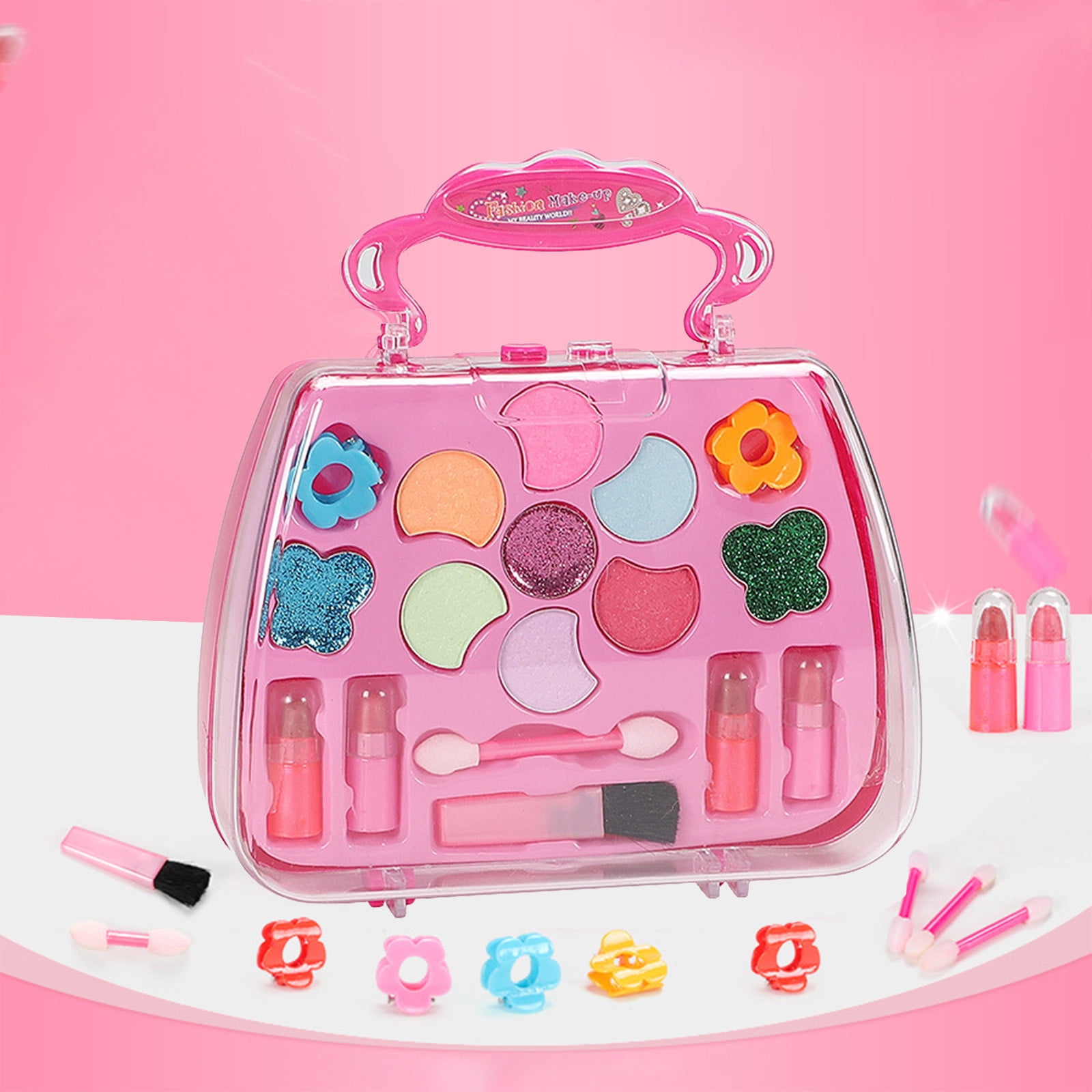 Kids Makeup Kit for Girl, Washable Makeup Set for Girls, Real Makeup ...