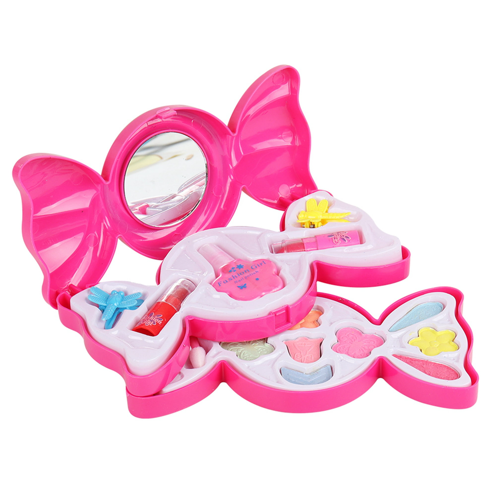 Kids Makeup Kit for Girls Washable Pretend Play Toys Make Up Set with ...