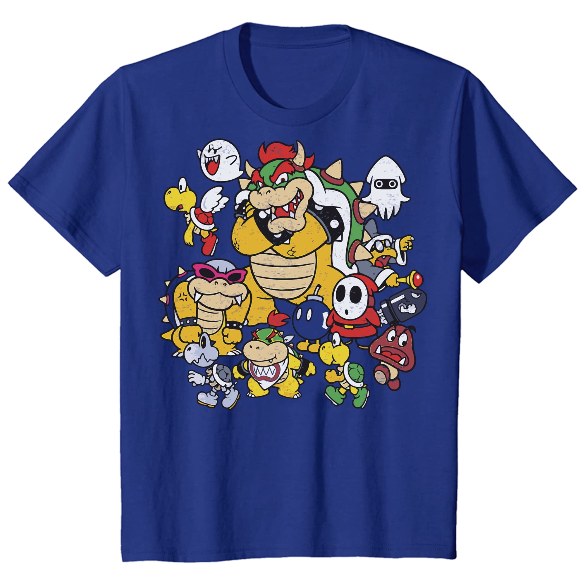 Wonder Nation Super T-Shirt: Kids Mario Bowser Graphic, Short-Sleeve ...