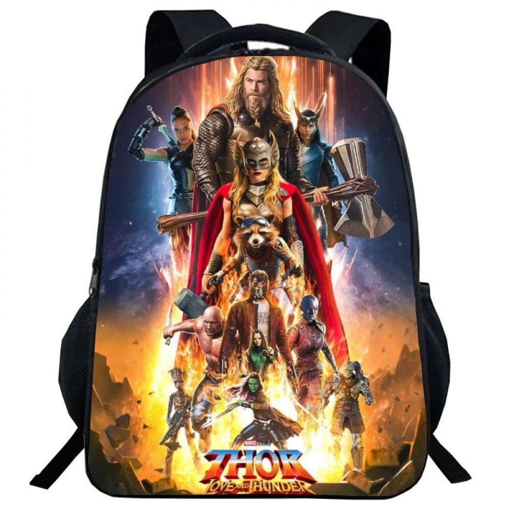 Kids Marvel Schoolbag Thor 4 13-inch 16-inch Thor Love and Thunder ...