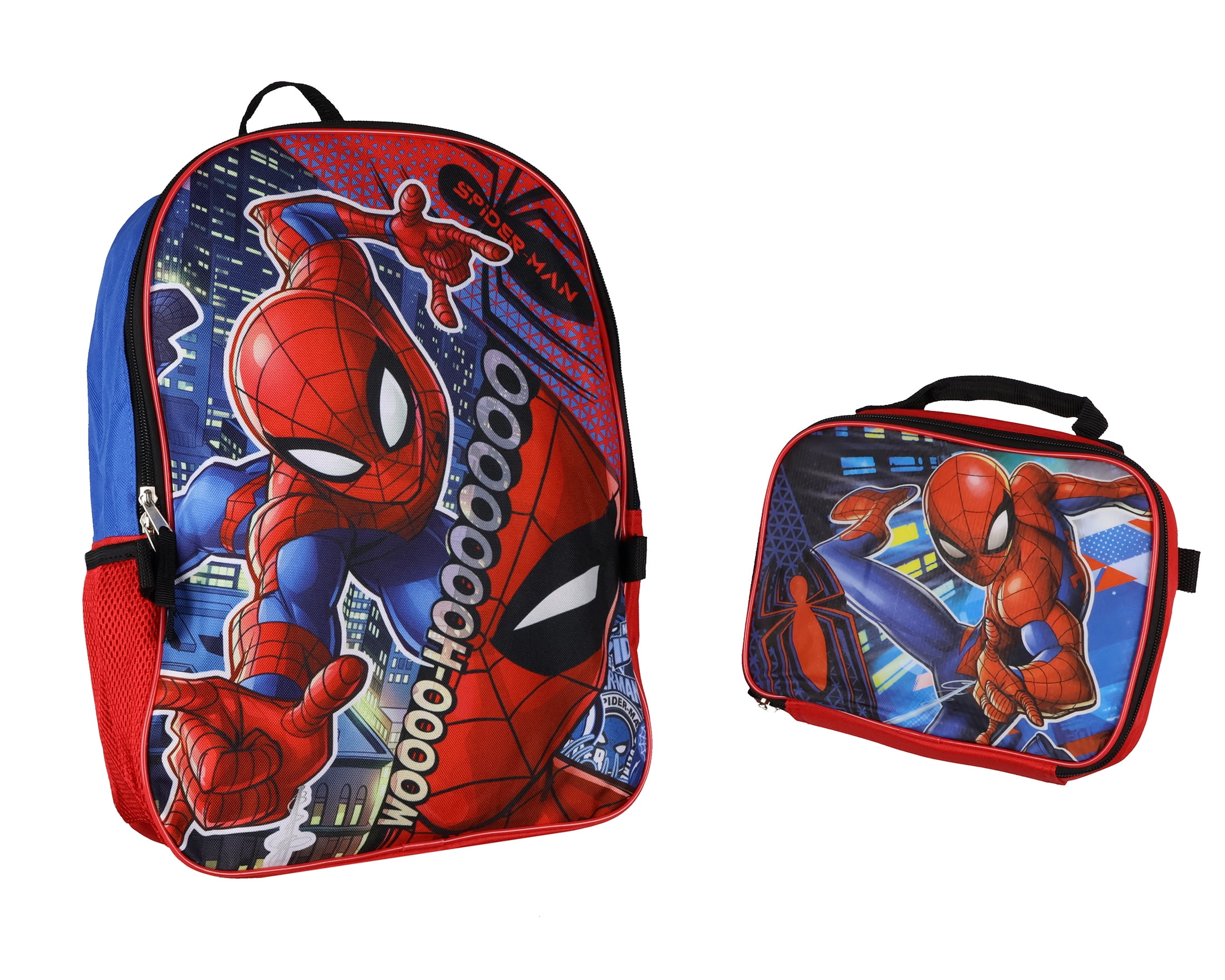 Marvel Spider-Man Backpack | 16" School Bookbag with Insulated Lunch ...
