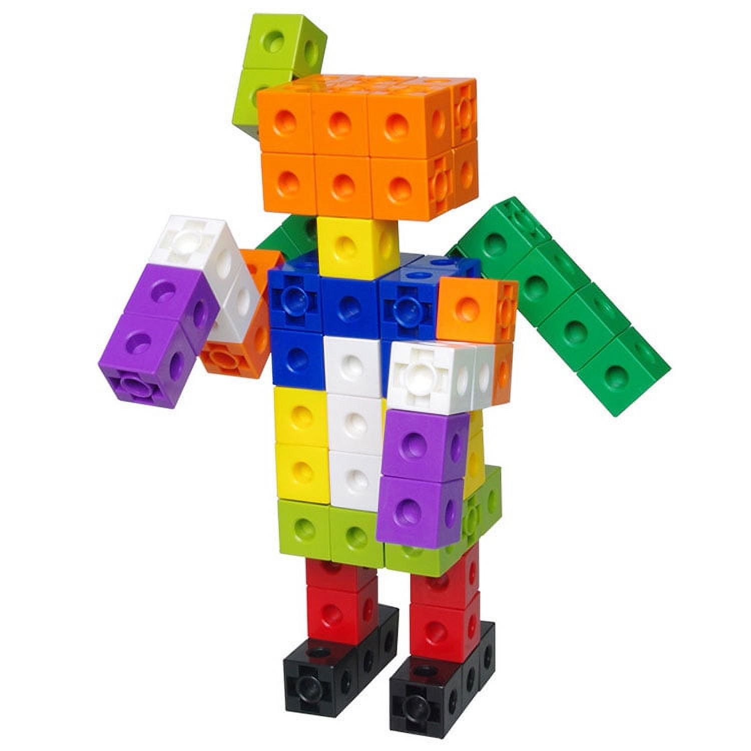 Kids Maths Link Cubes Interlocking Snap Cubes Counting Snap Blocks Toy ...