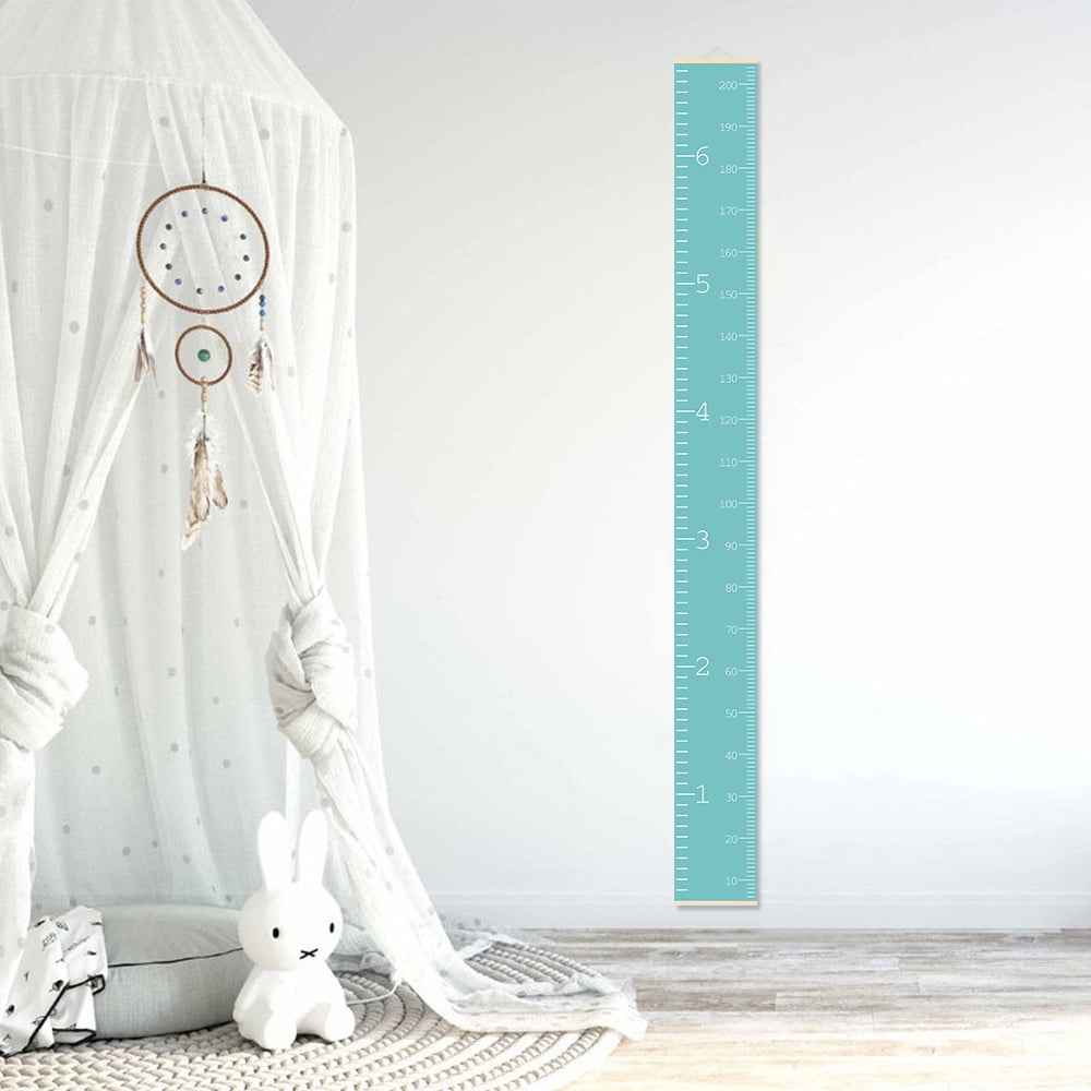 Kids Measuring Height Ruler Minimalist Solid Baby Wood Hanging Growth ...