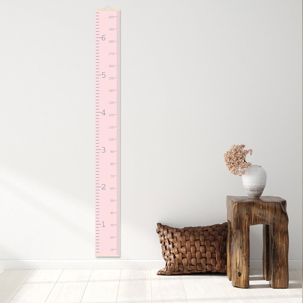 Kids Measuring Height Ruler Minimalist Solid Baby Wood Hanging Growth ...