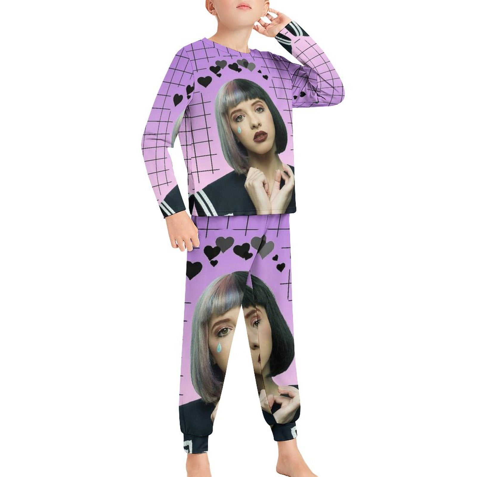 Kids Melanie Martinez Pajama Long Sleeve Sleepwear Pant Set Cute ...