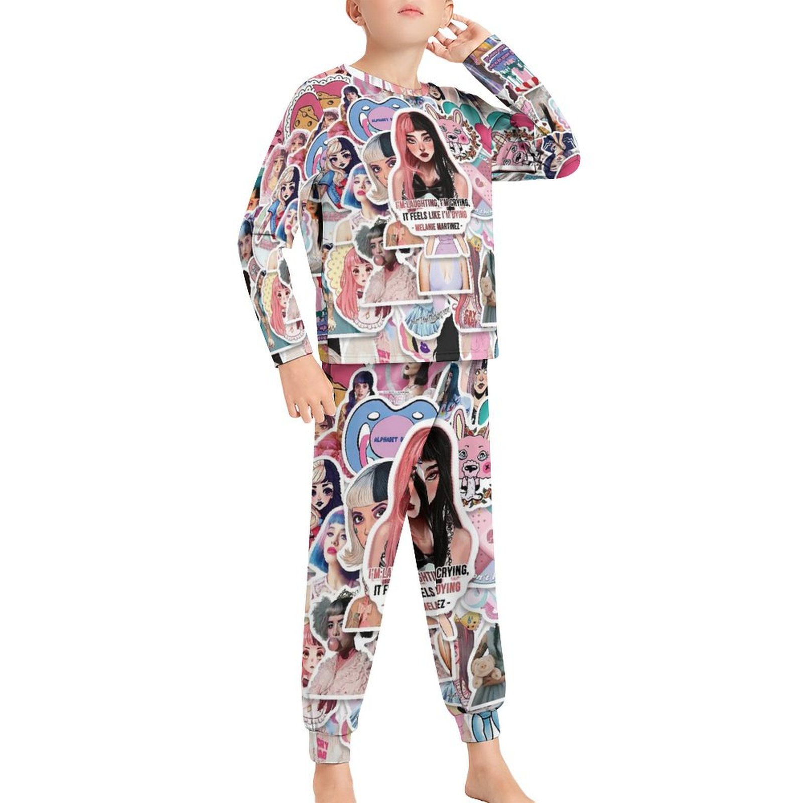 Kids Melanie Martinez Pajama Long Sleeve Sleepwear Pant Set Cute ...