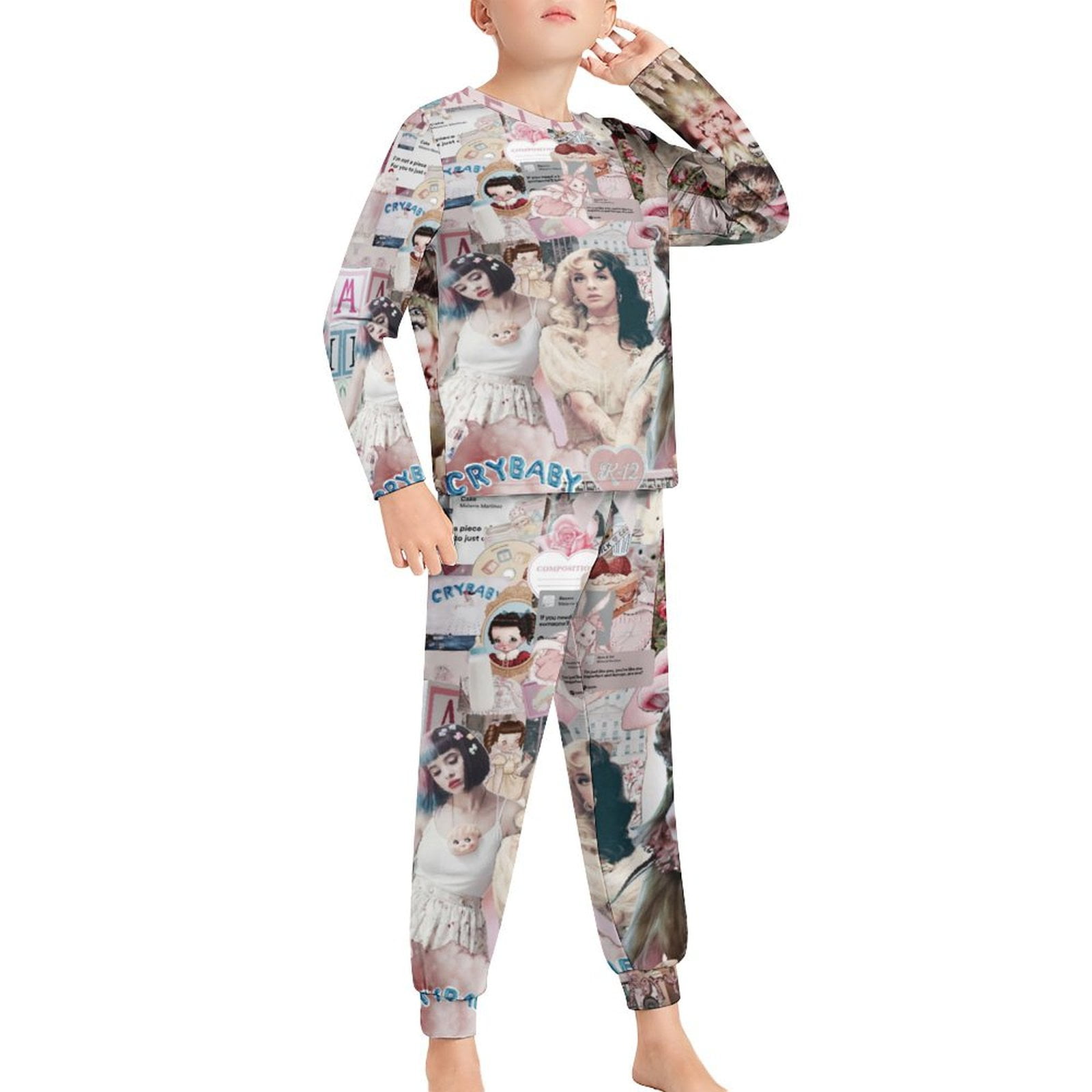 Kids Melanie Martinez Pajama Long Sleeve Sleepwear Pant Set Cute ...