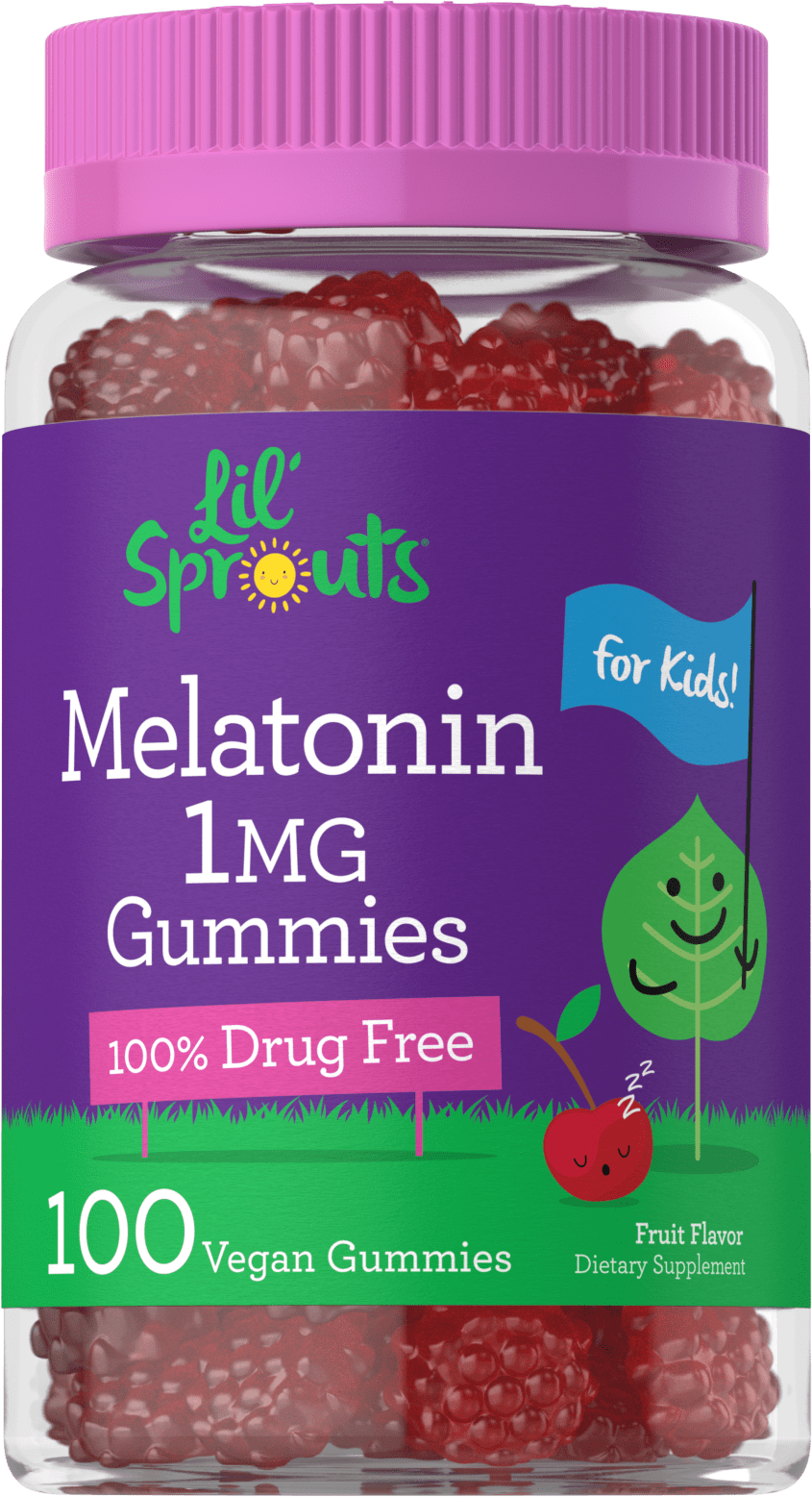 Kids Melatonin Gummies | 1 mg 100 Count | Fruit Flavor Gummy | Vegan ...