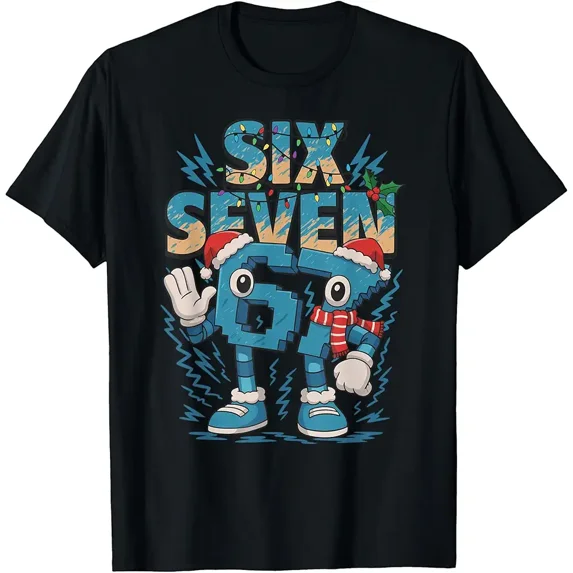 Kids Meme 67 Six Seven 6 7 Italian Brainrot Christmas T-Shirt - Walmart.com