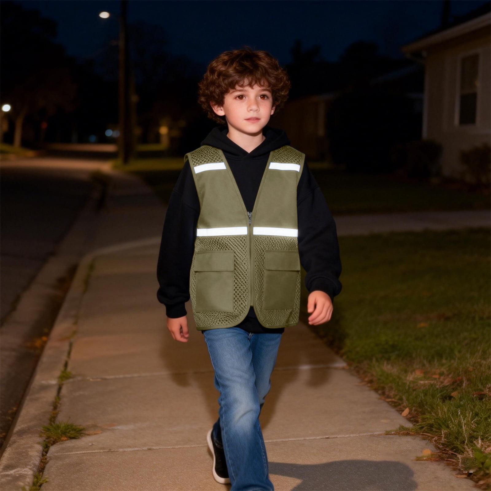 Kids' Mesh Safety Vest, Reflective Study Field Trip Vest for School ...