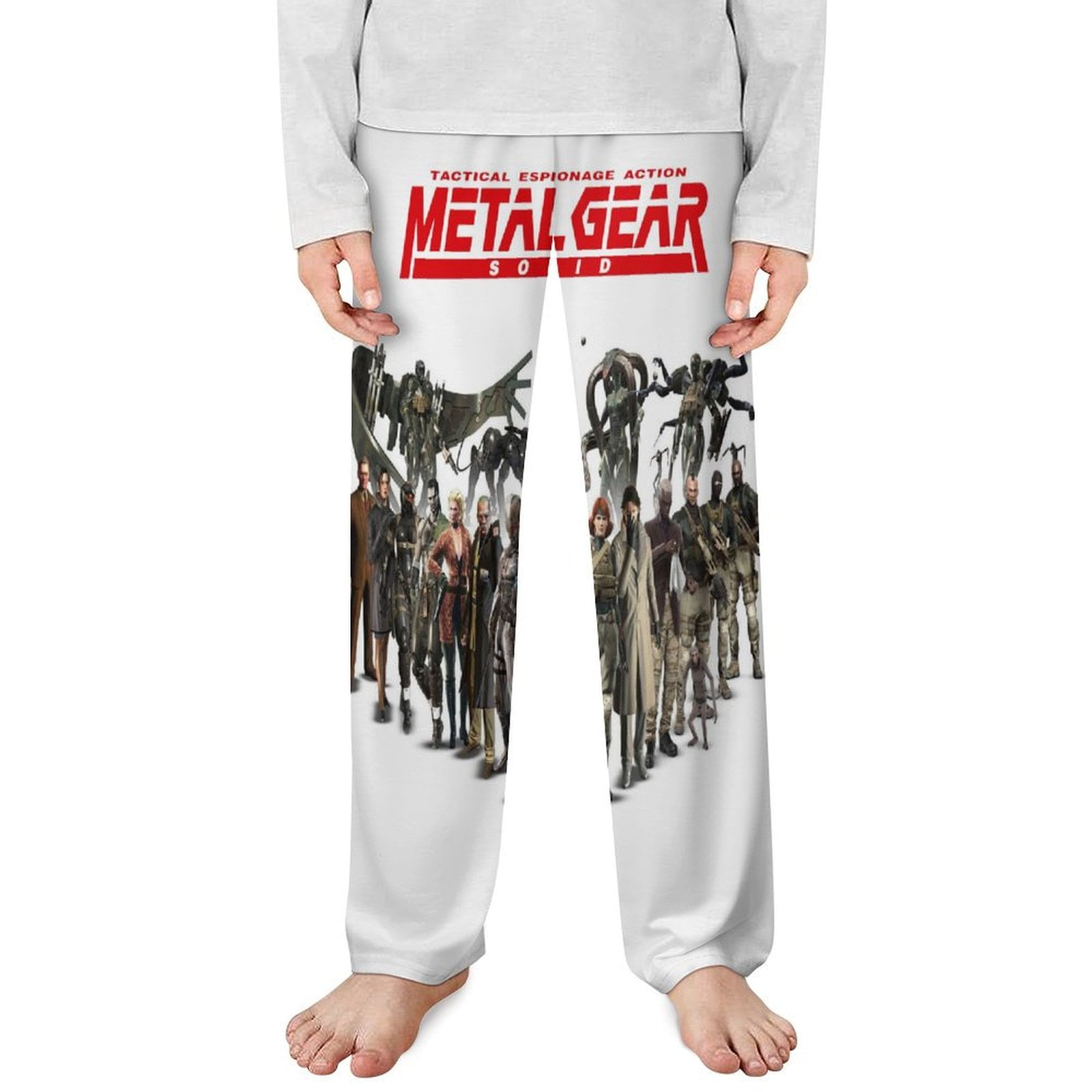 Kids Metal Ge-ar So-lid Pajama Pants Cartoon Long Pj Pants Cute Elastic ...