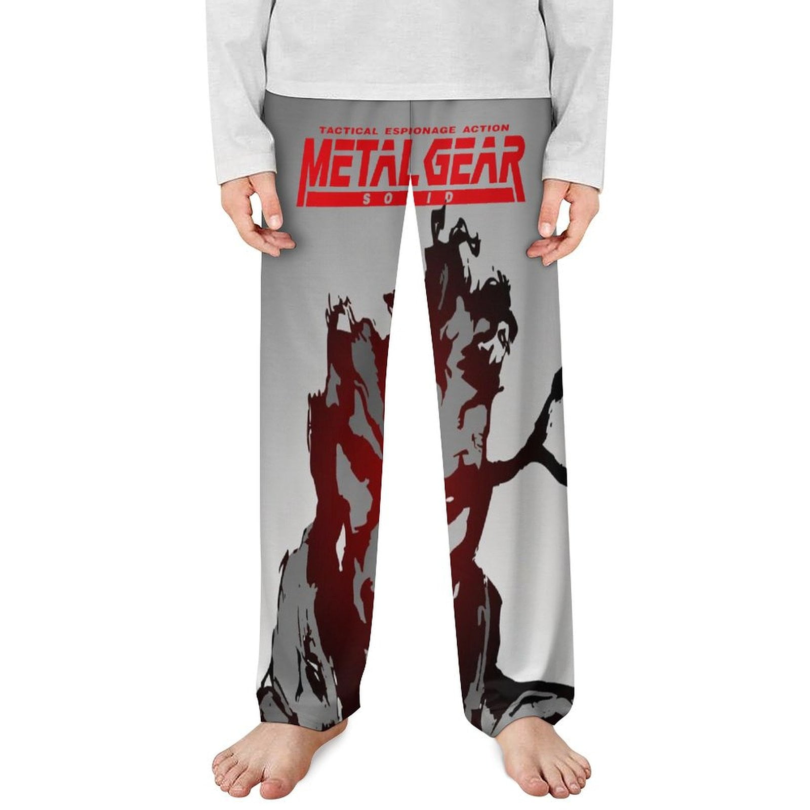 Kids Metal Ge-ar So-lid Pajama Pants Cartoon Long Pj Pants Cute Elastic ...