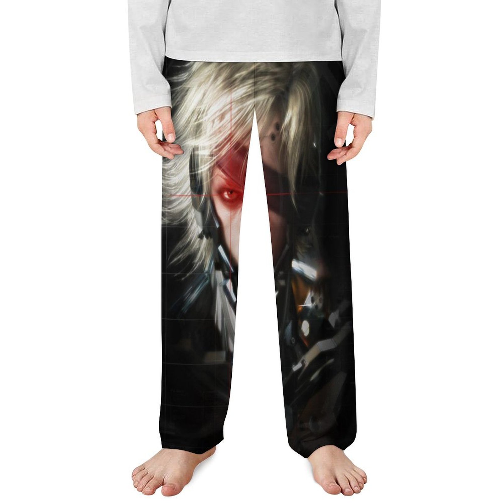 Kids Metal Ge-ar So-lid Pajama Pants Cartoon Long Pj Pants Cute Elastic ...