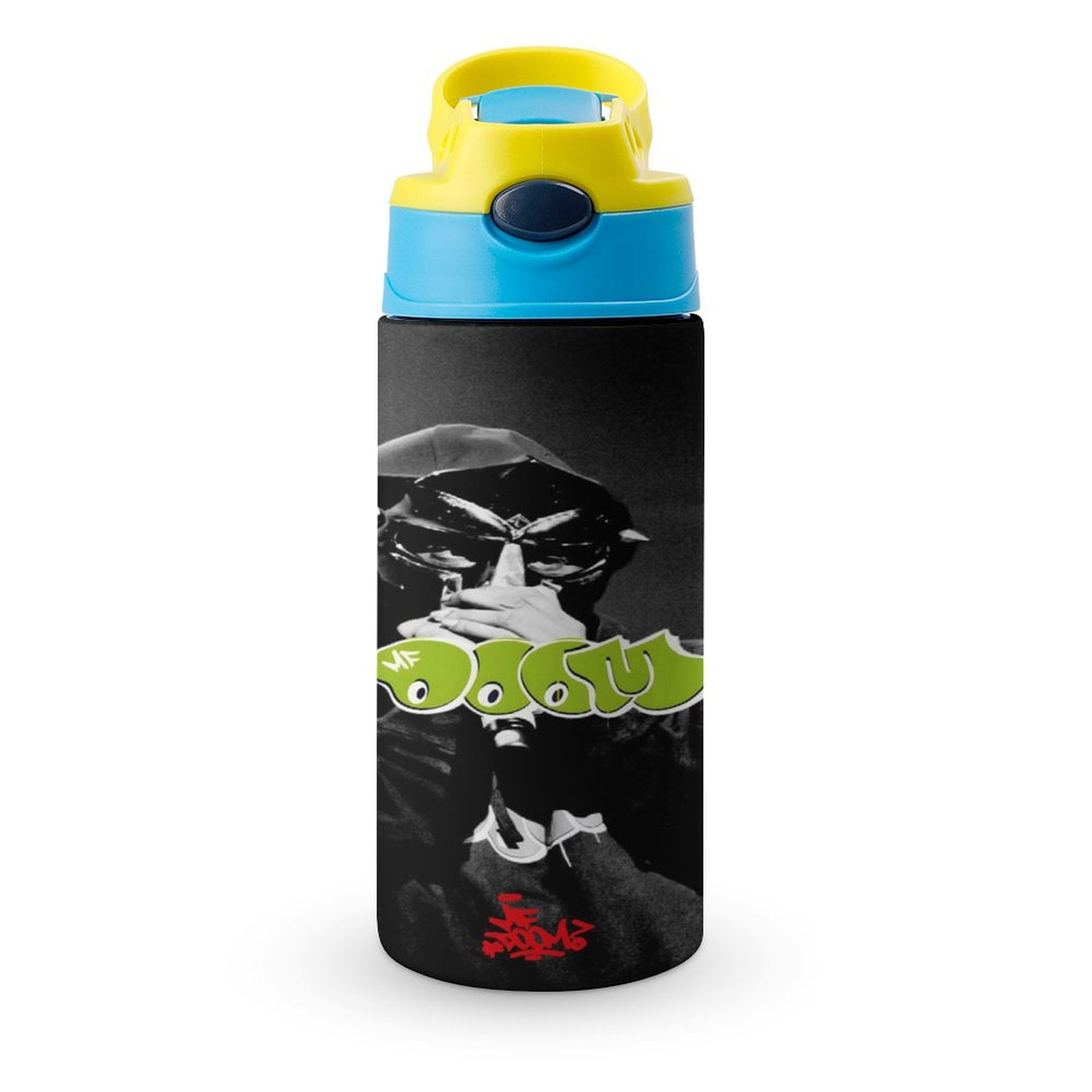Kids Mf Doom Water Bottle with Straw Lid Vacuum Insulated Stainless ...