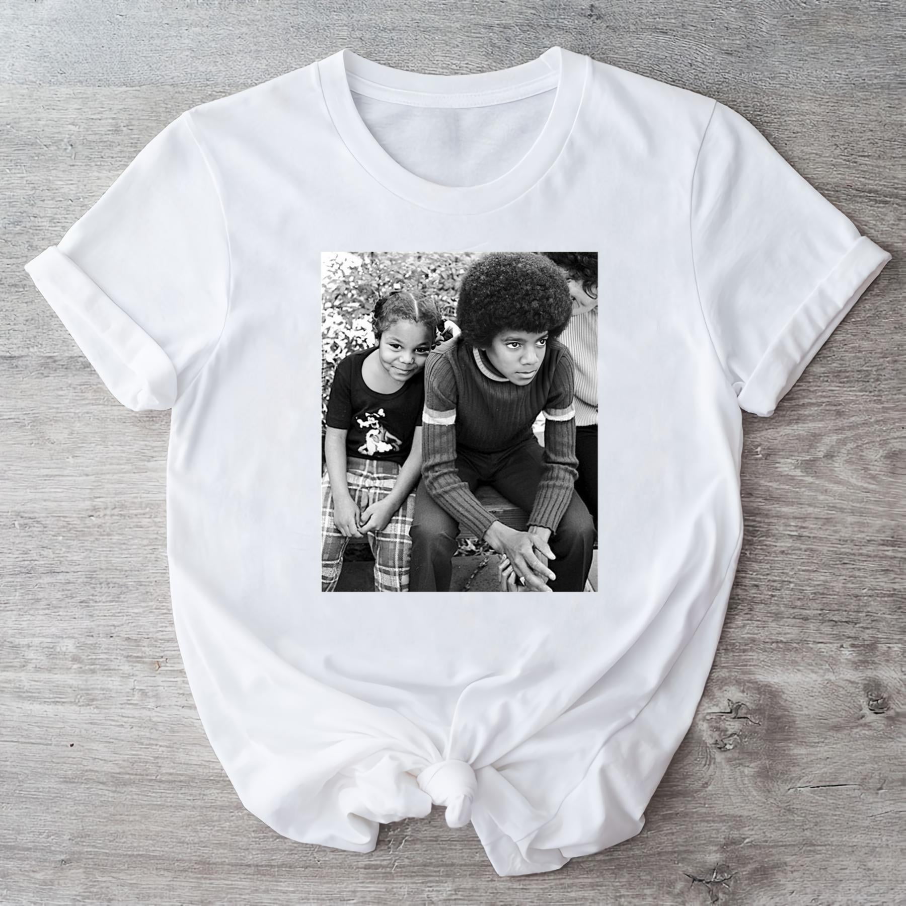 Kids Michael & Janet Shirt Youth, RARE Afro MJ Photo, 80s Pop King ...