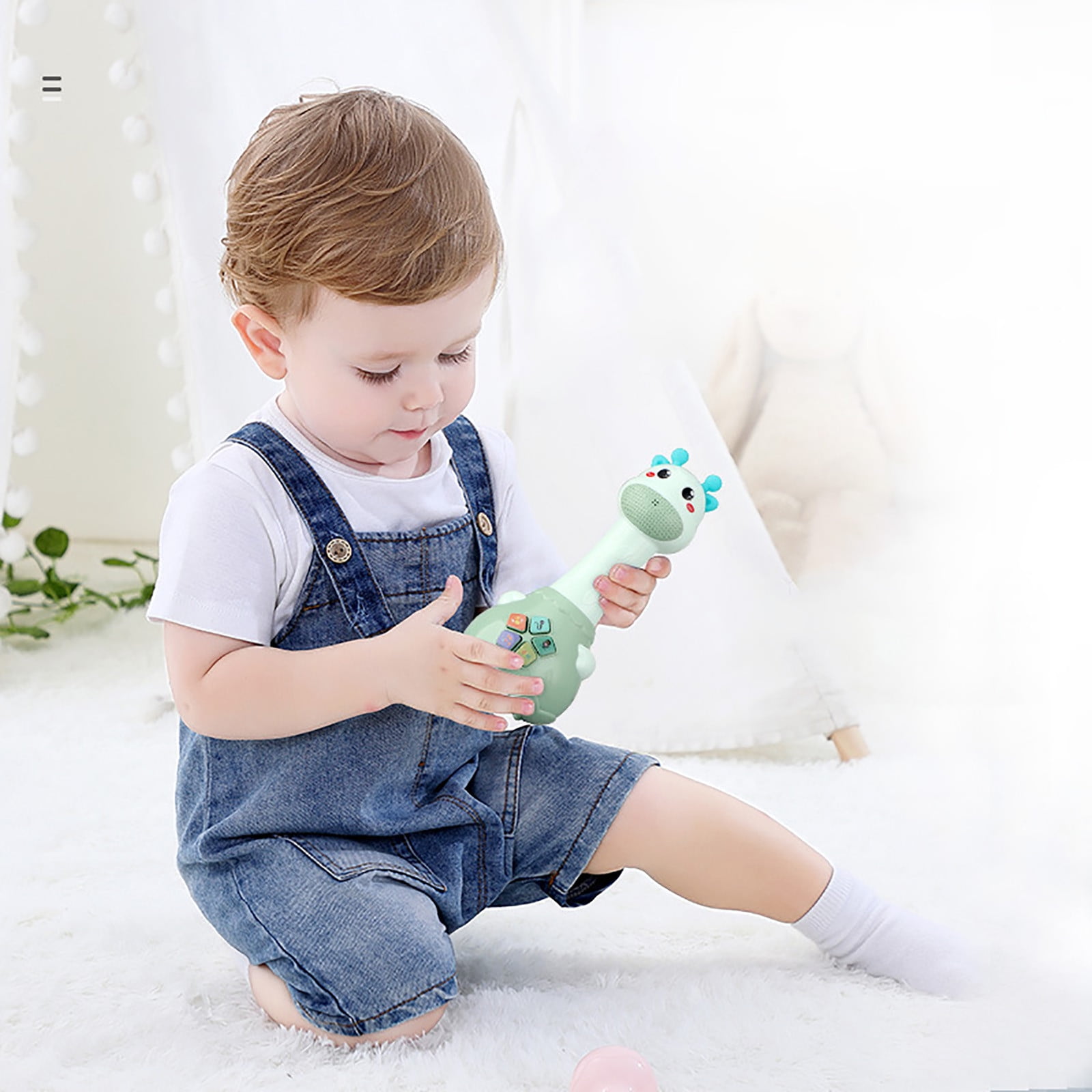 Kids Microphone Recording and Amplifying, Children Cartoon Giraffe ...