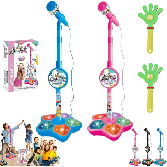 Kids Microphone with Stand, 2026 New All in One Microphone Toy, Kids ...