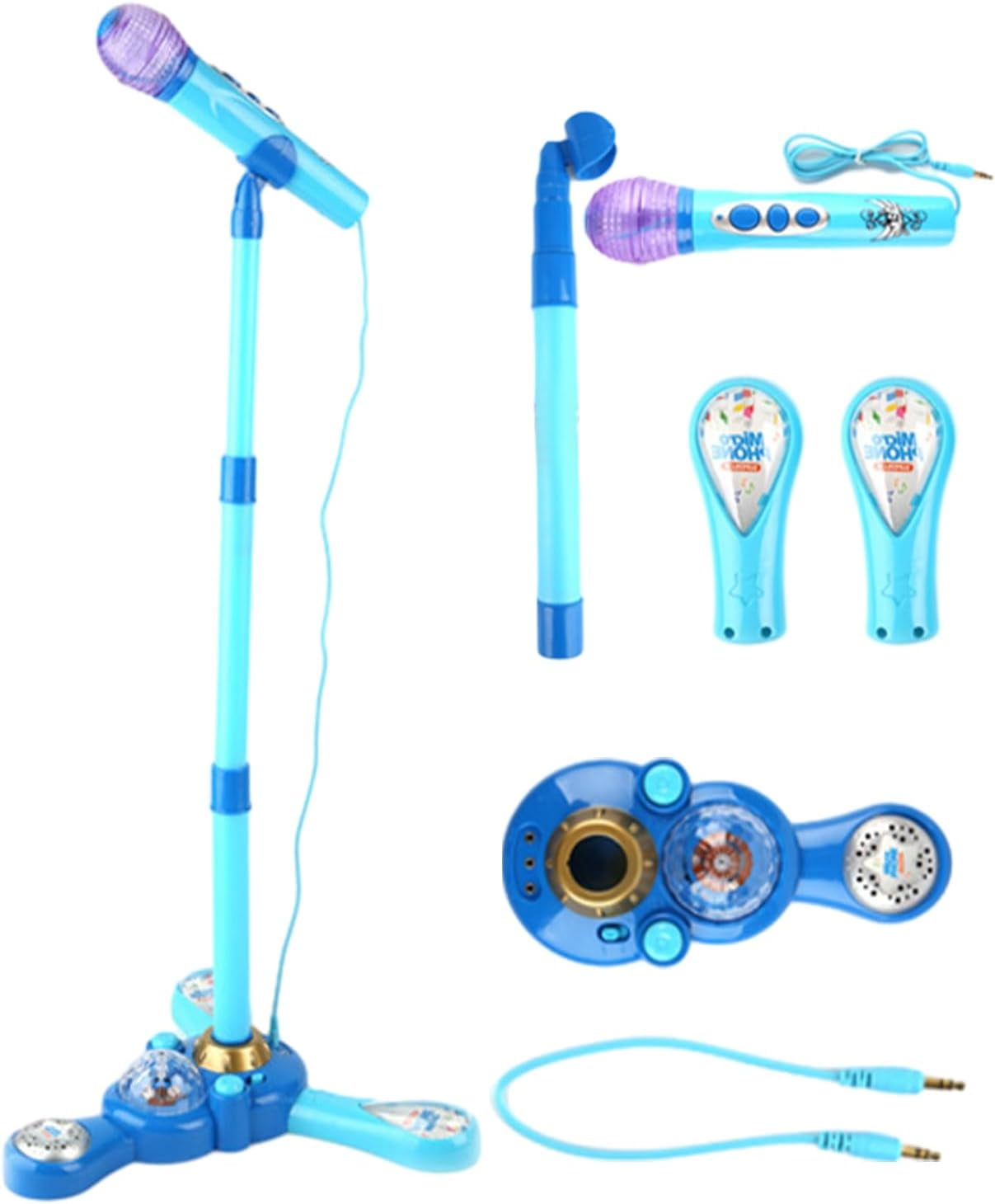 Kids Microphone with Stand, Kids Karaoke Machine with External Music ...