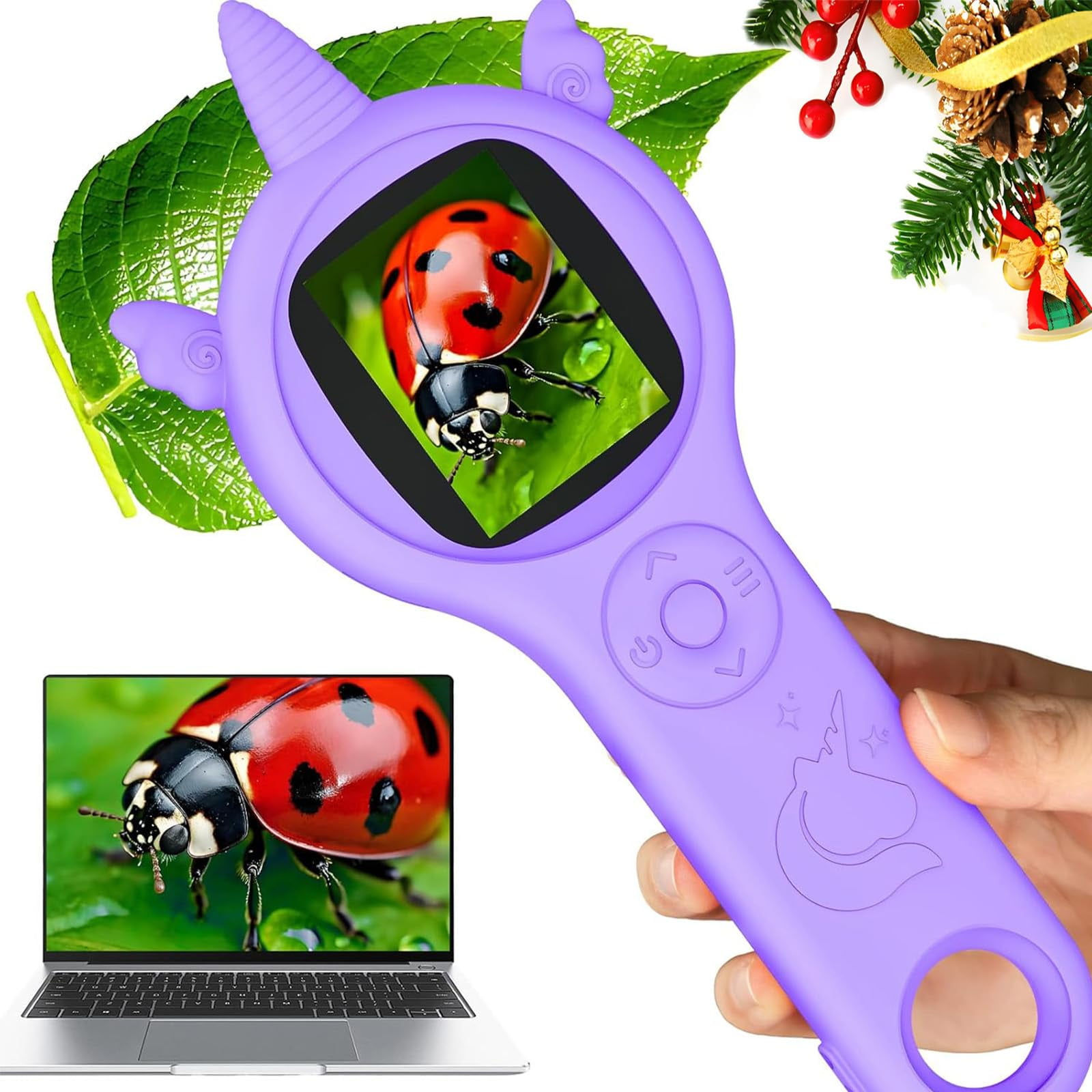 Kids Microscope, Mini Digital Microscope for Kids Educational Science ...