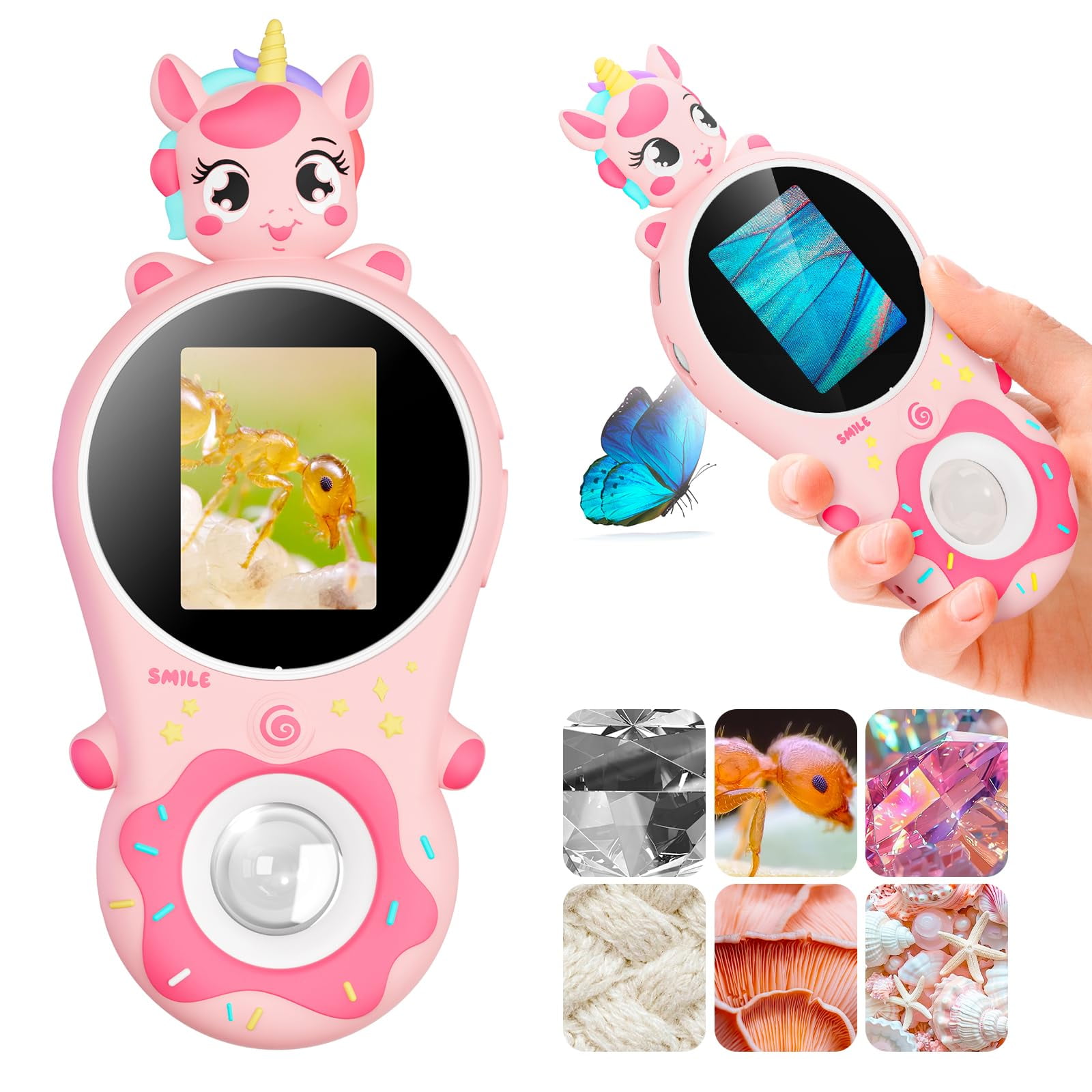 Kids Microscope-Mini Handheld Digital Toy Microscope,Biological ...