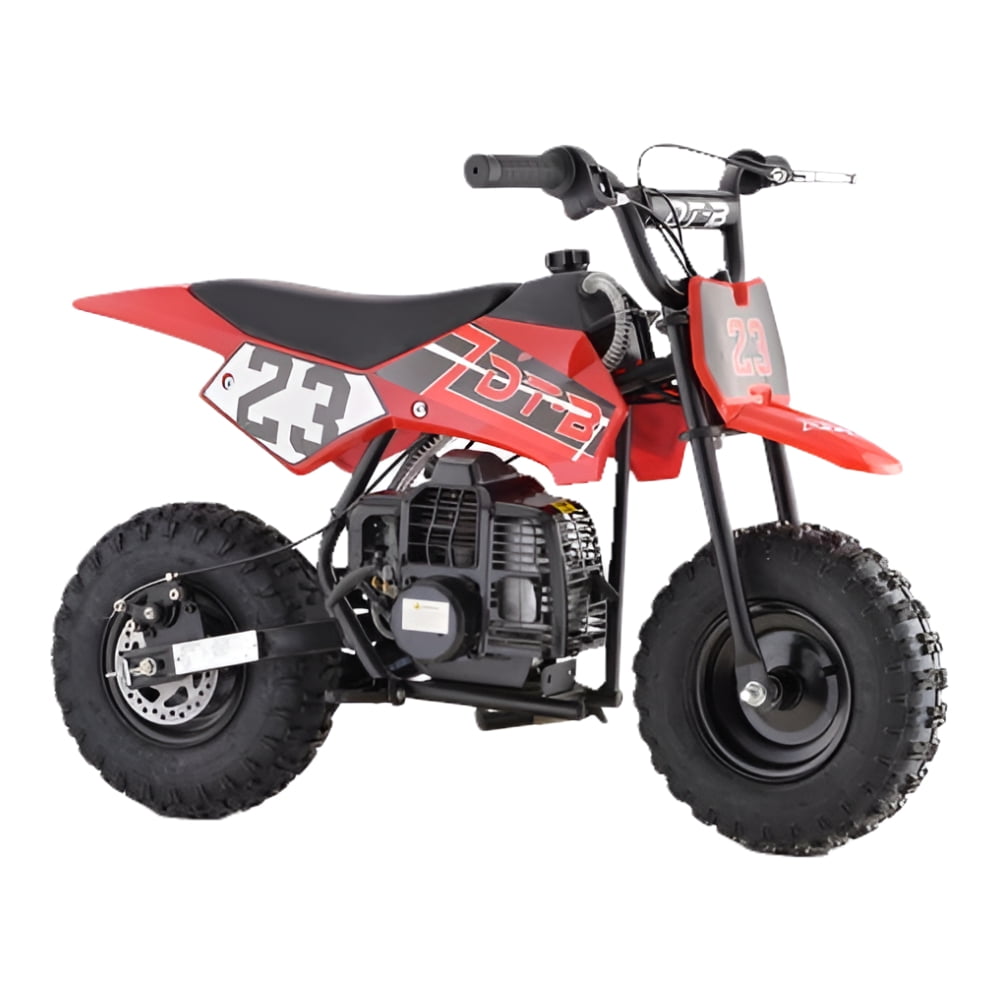 Kids Mini 50CC Gas Dirt Bike, 2 Stroke, Off-Road Tire, Pull Start, Max ...