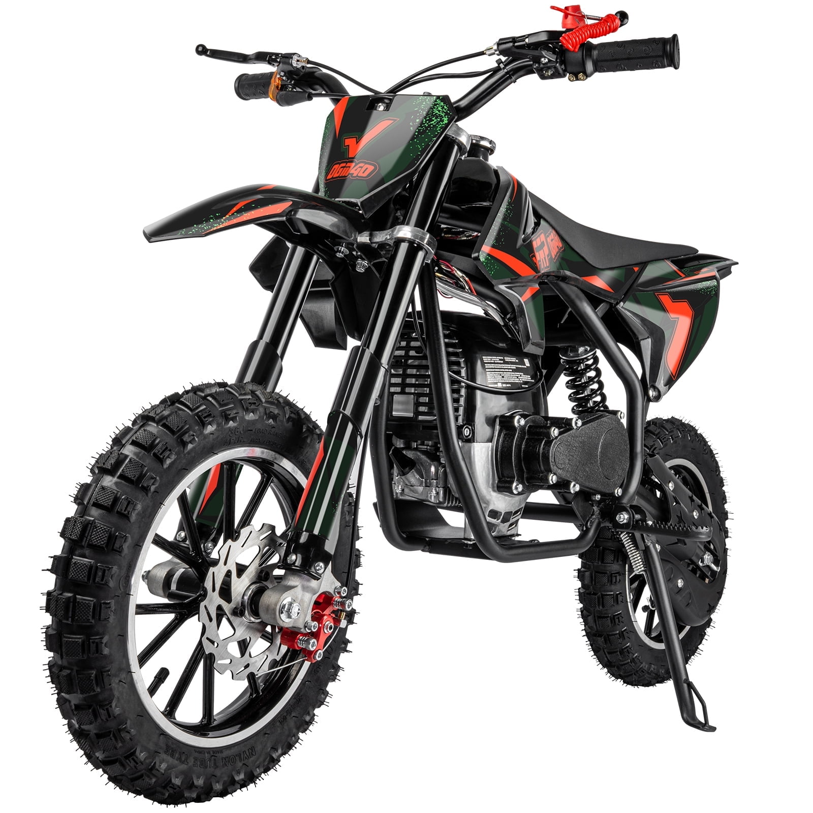 Kids Mini Dirt Bike, 40cc 4-Stroke Gas Powered, Pull Start, No Oil ...