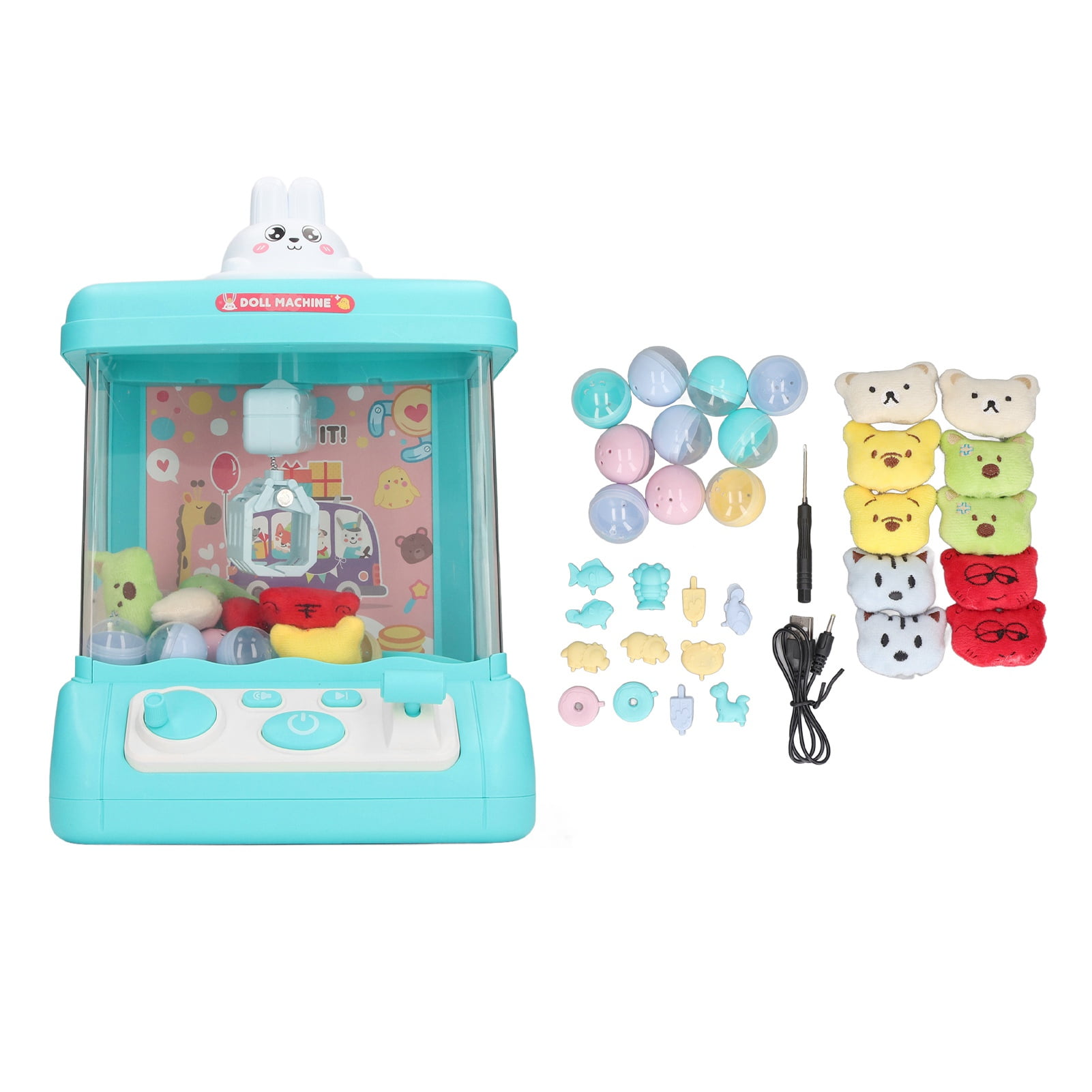 Kids Mini Doll Grabber Machine Light Music Improve Coordination ...