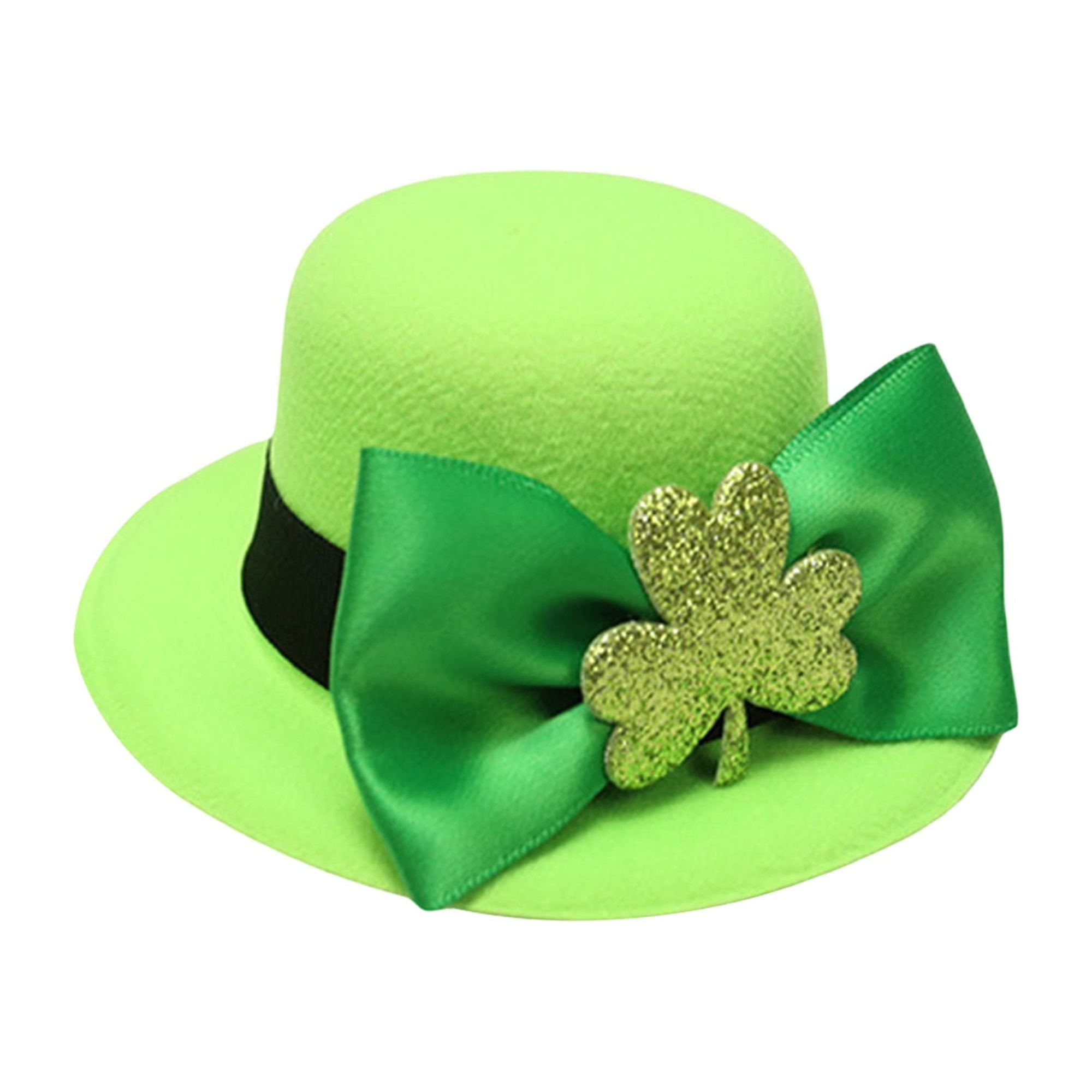 Kids Mini Leprechaun Hats Green Top Hats St. Patricks Day Accessories ...