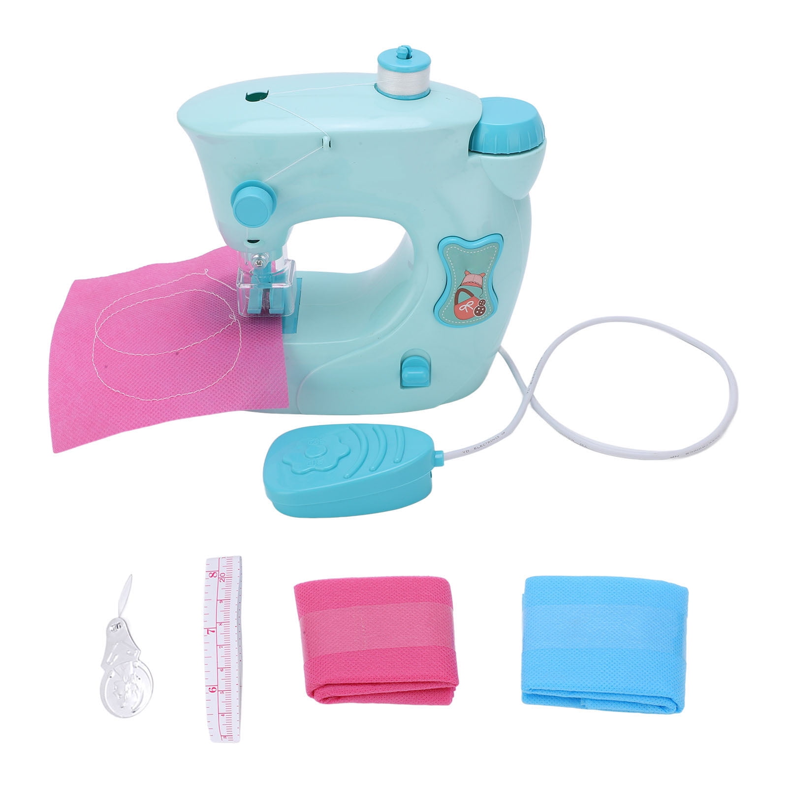 Kids Mini Sewing Machine Toy Kit Portable Children Electric Simulation ...