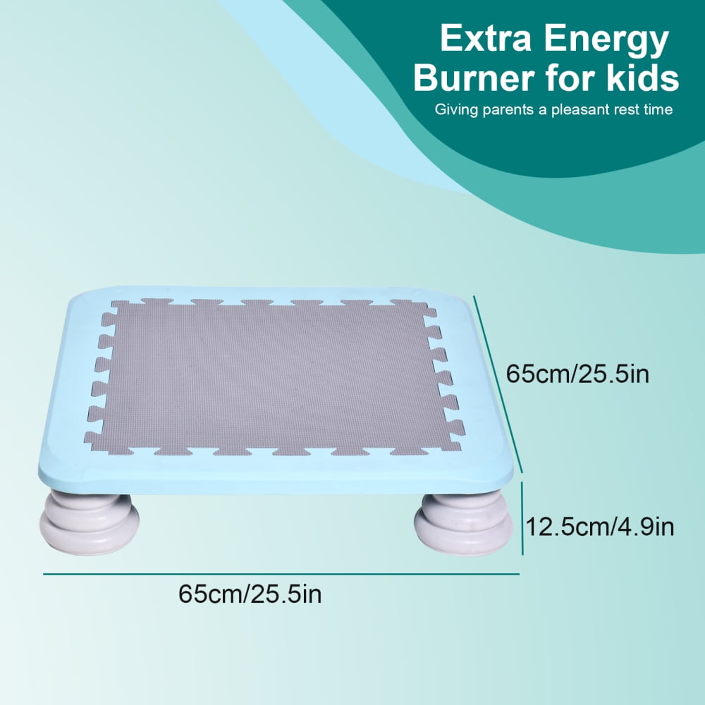 Kids Mini Trampoline - 2-6 Year Olds Bouncer with Handrail, Backyard ...