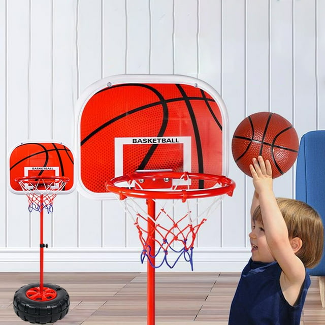 Kids Mobile Basketball Hoop With Fillable Base Indoor Outdoor Portable ...