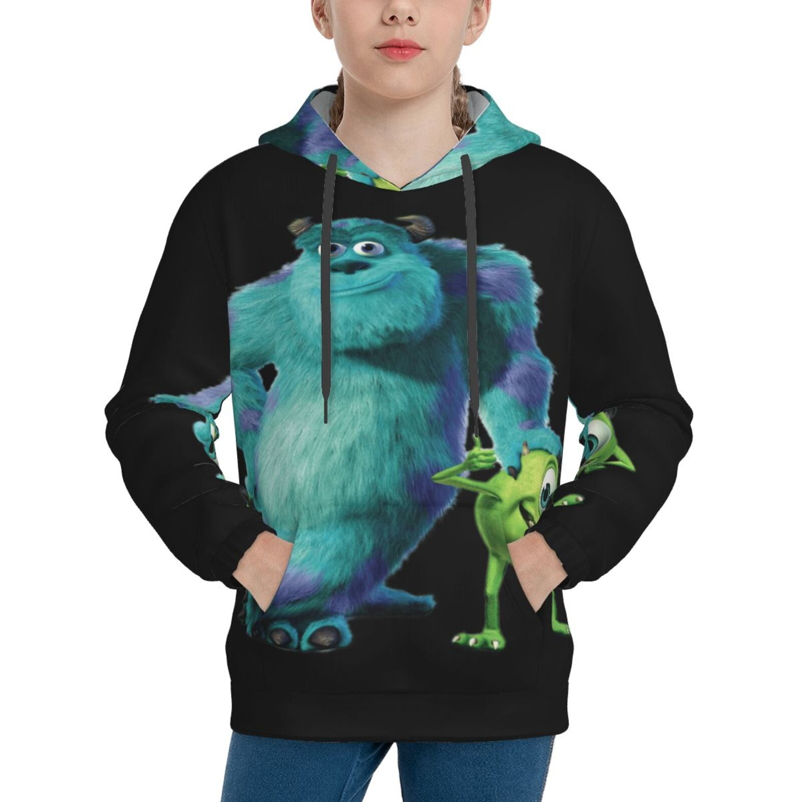 Kids Monster Inc Pullover Hoodie Realistic 3d Print Graphic Hooded ...