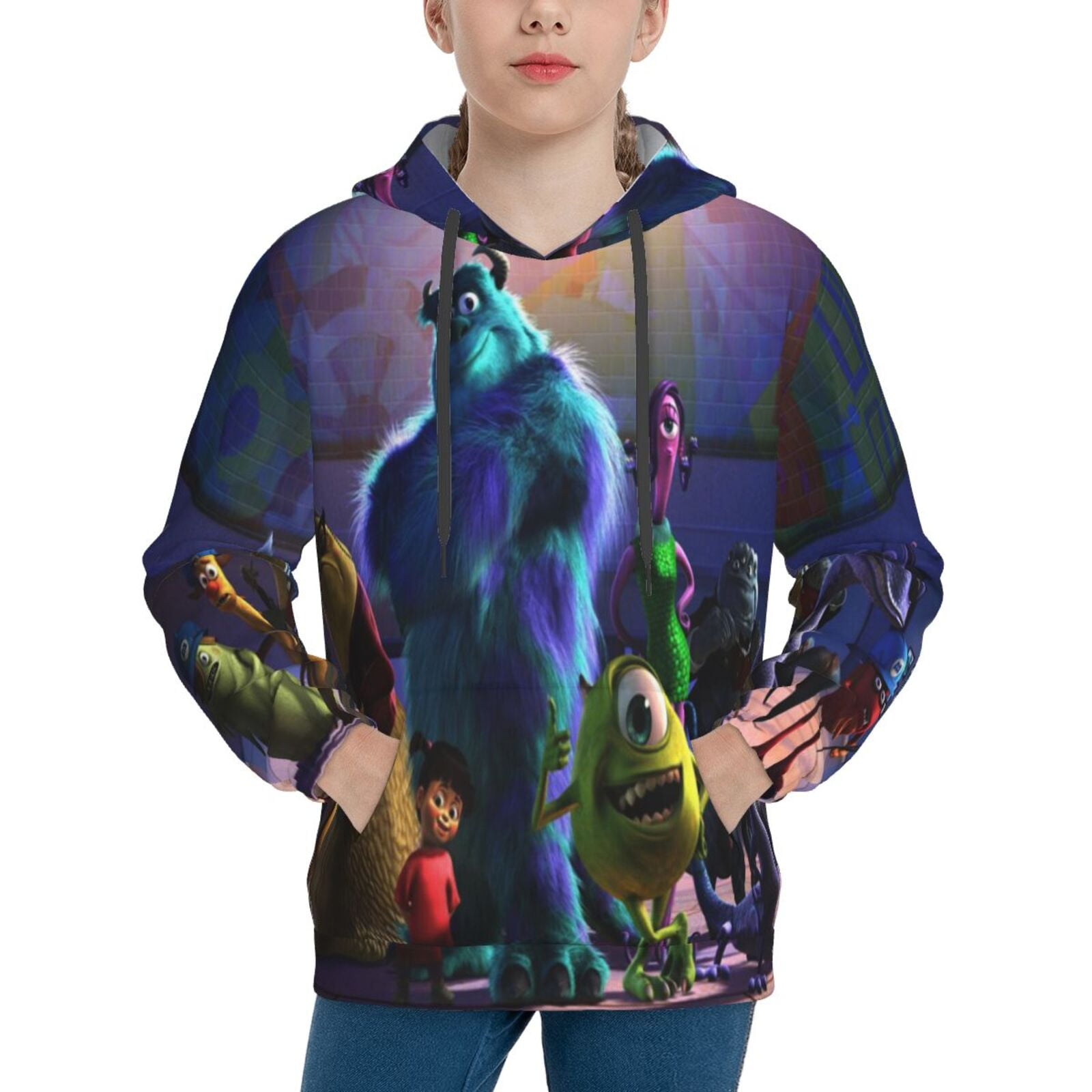 Kids Monster Inc Pullover Hoodie Realistic 3d Print Graphic Hooded ...