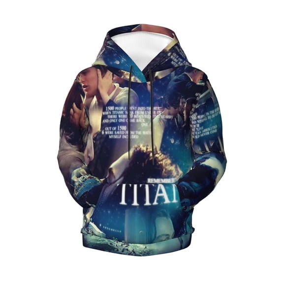 Kids Movie Tita-ni0 Hoodie with Pocket Cartoon Printed Pullover Hooded ...