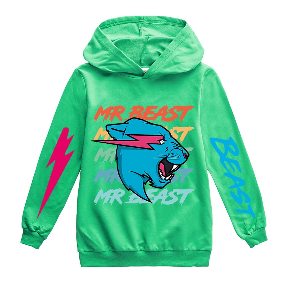 Customer reviews for Kids Mr Beast Hoodie Boys Girls Novelty Pullover ...