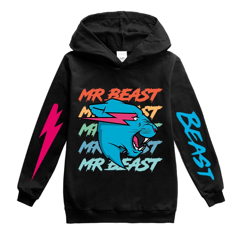 Customer reviews for Kids Mr Beast Hoodie Boys Girls Novelty Pullover ...