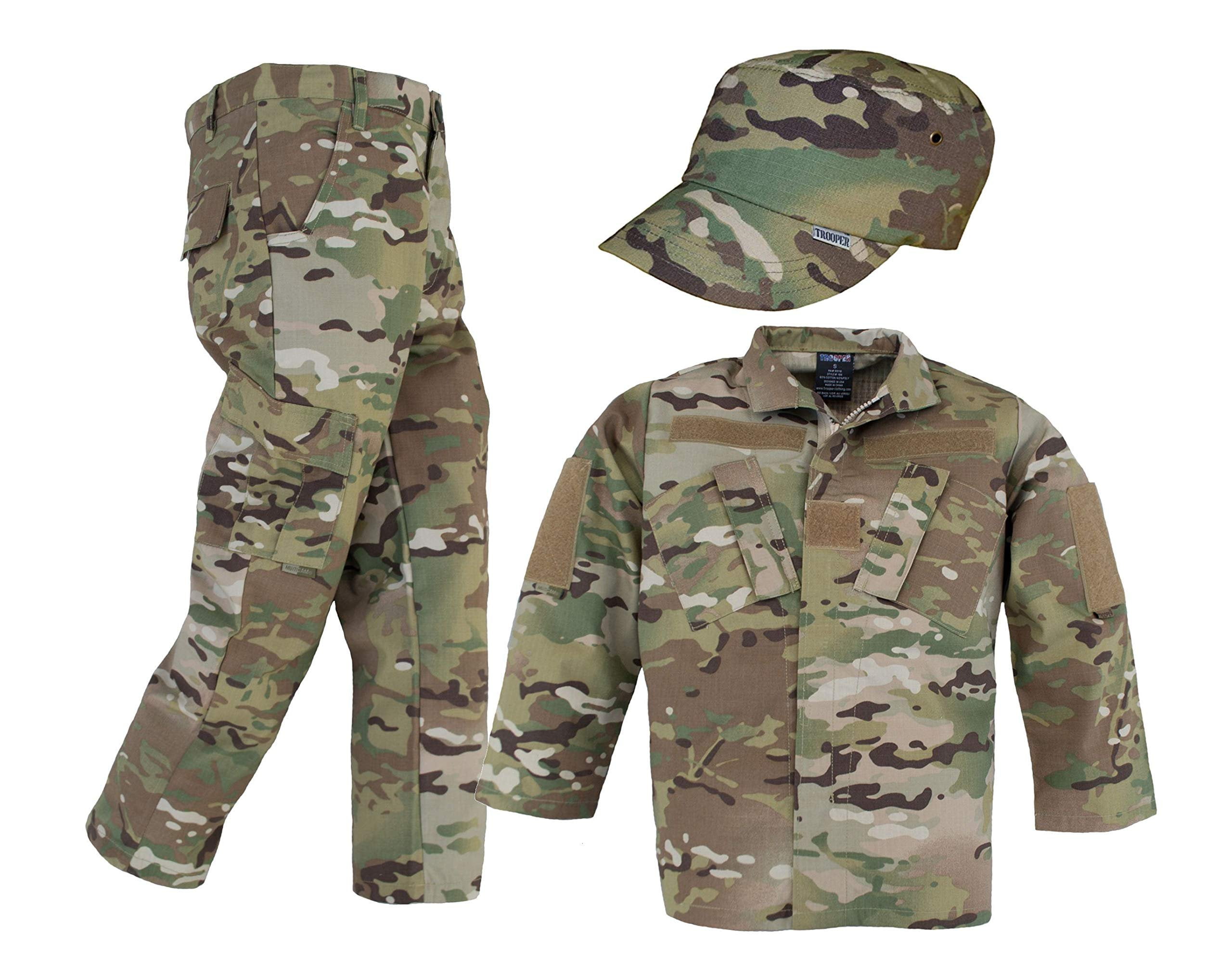 Kids Multicam Uniform 3 Piece Set Small 6-8 - Walmart.com